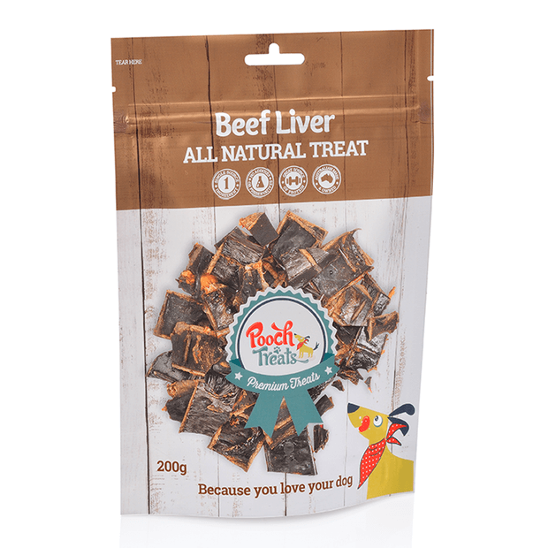 Pooch Treats All Natural Beef Liver Dog Treats - 200g – League of Pets